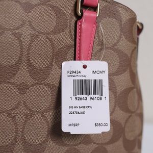 Coach | Bags | Nwt Coach F29434 Mini Sage Carryall In Khakipink | Poshmark
